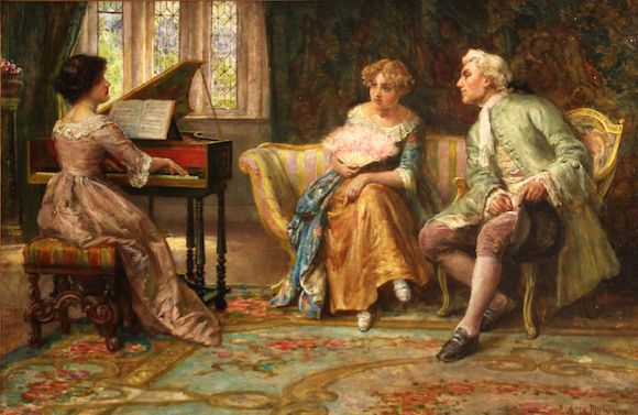 Bonhams : Francis Sydney Muschamp (British, 1851-1929) A musical ...