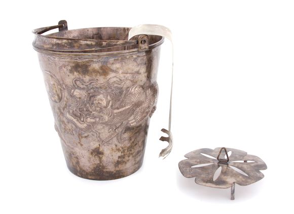 Bonhams : A Chinese Export silver ice bucket With Chinese character ...