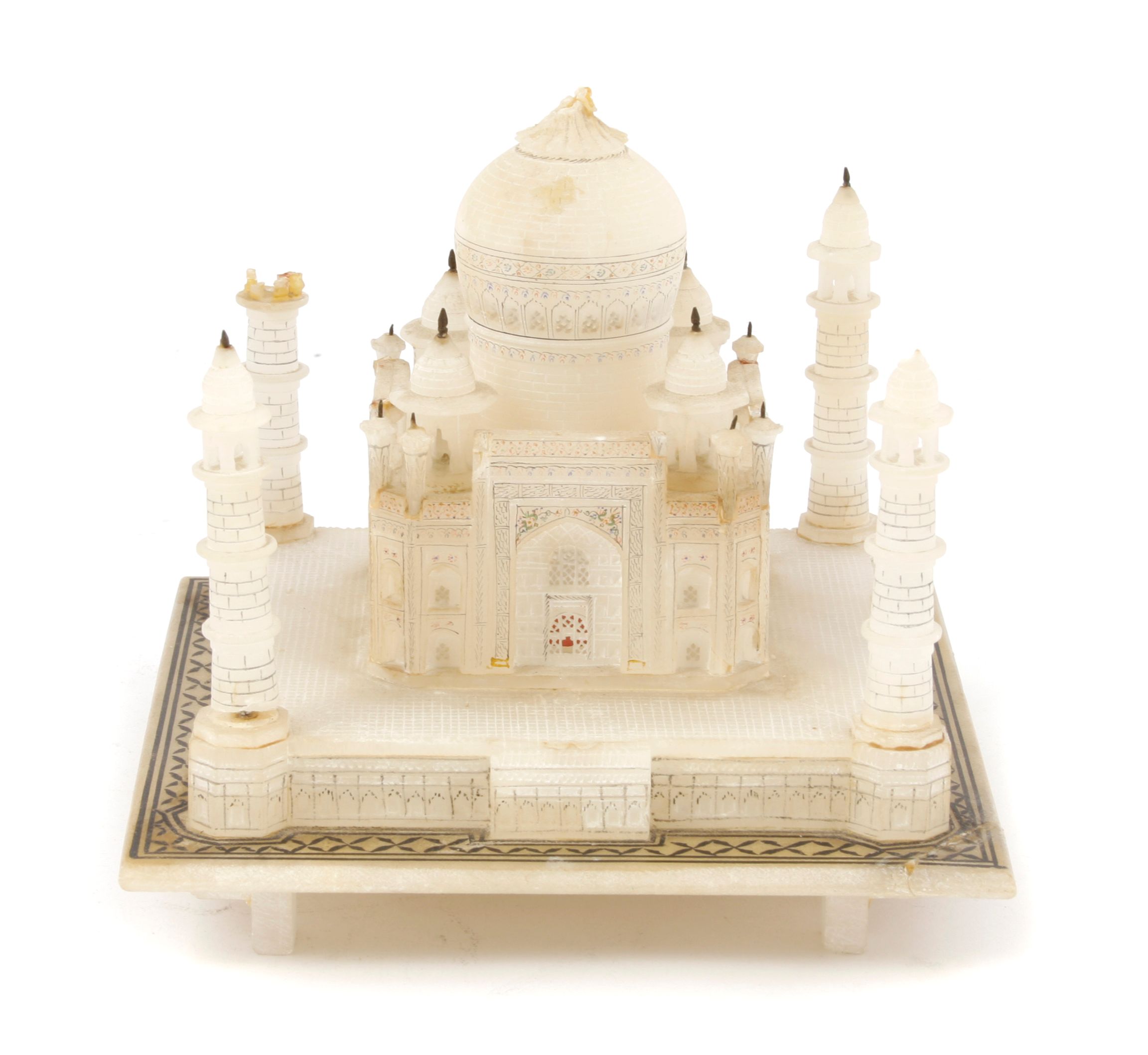 Bonhams : An Indian carved alabaster model of the Taj Mahal