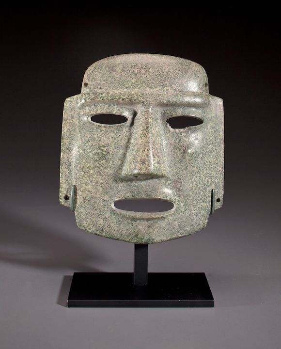 Bonhams : Guerrero Stone Mask, Late Preclassic/Early Classic, ca. 300 B ...
