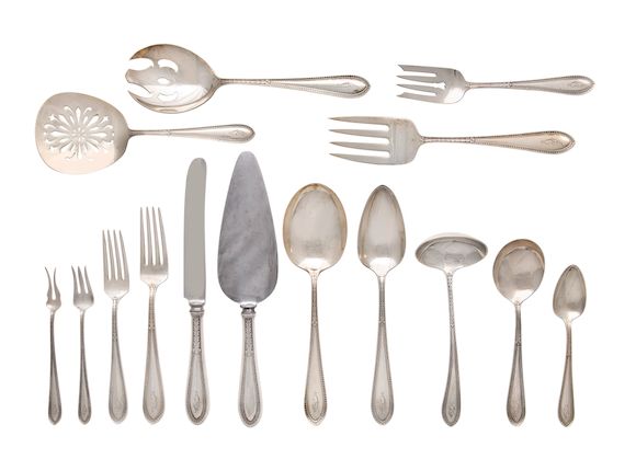 Bonhams : An American sterling silver large flatware service Gorham Mfg ...