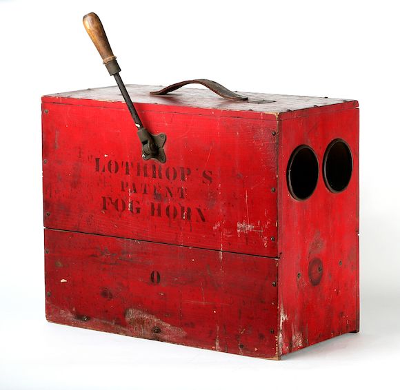 Bonhams : A double box fog horn 21 x 10-1/2 x 17 in. (53.3 x 26.7 x 43. ...