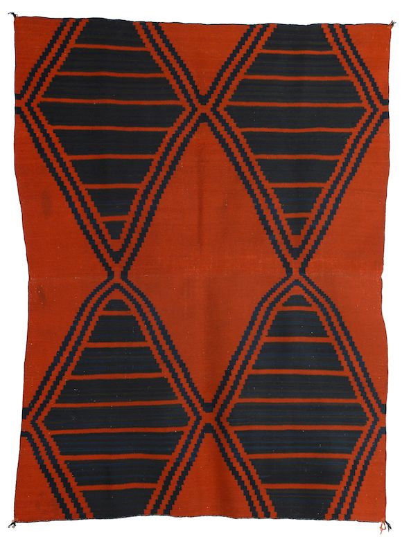 Bonhams : A Navajo late classic Moki blanket