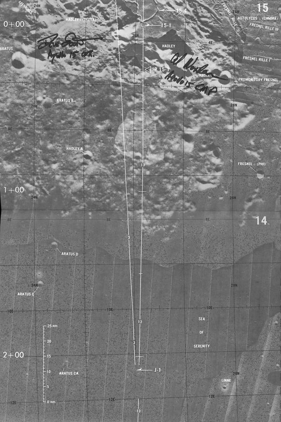 Bonhams : APOLLO 15 ORBIT MONITOR CHART. Orbit Monitor Chart, Apollo 15 ...