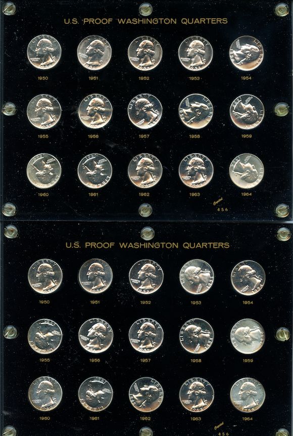 Bonhams : Proof Washington Quarter Sets, 1950-1964 (5)