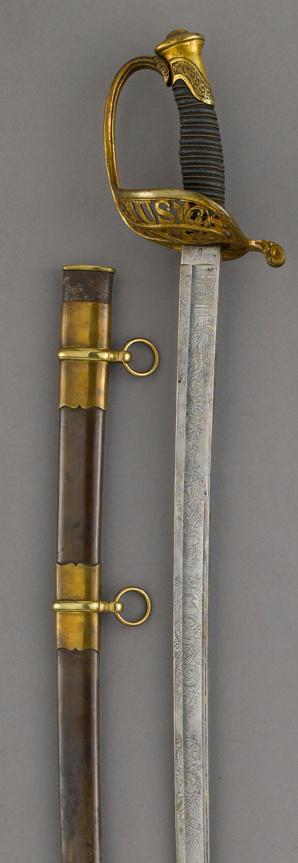 A U.S. Model 1850 Staff & Field officer's sword by William Horstmann ...