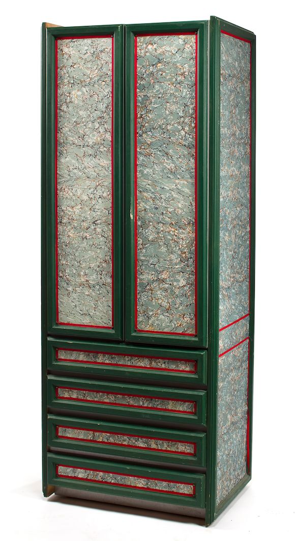 Bonhams : A pair of Edward Zajac faux marble papered and painted ...