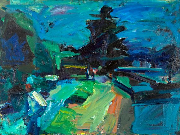 Bonhams : Terry St. John (born 1934) Figure in Blue, Berkeley Marina ...
