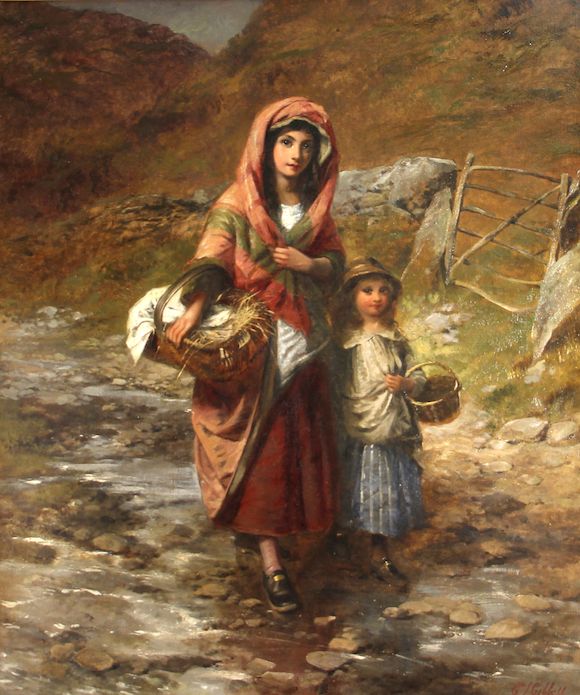 Bonhams : Edward John Cobbett (British, 1815-1899) After a shower ...