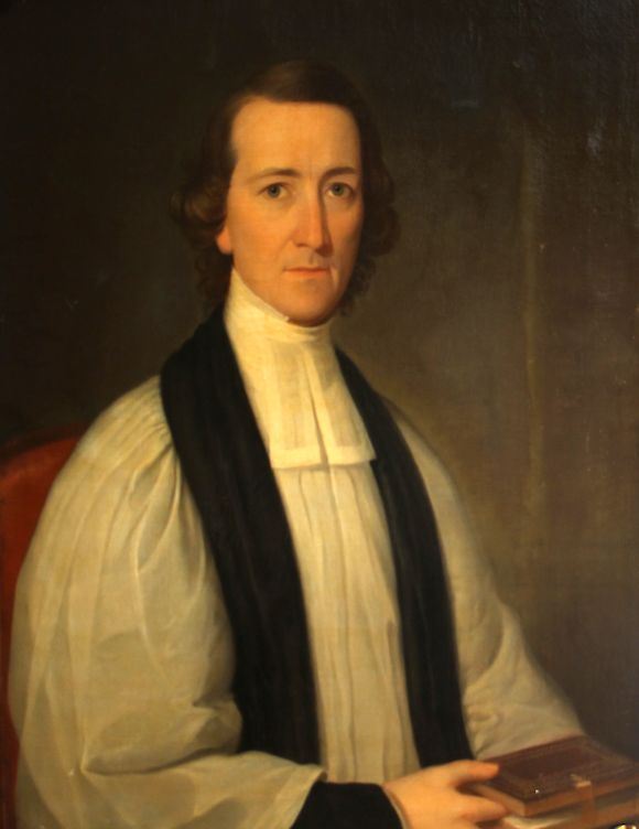 Bonhams : American School (19th Century) Portrait of Reverend Alfred ...