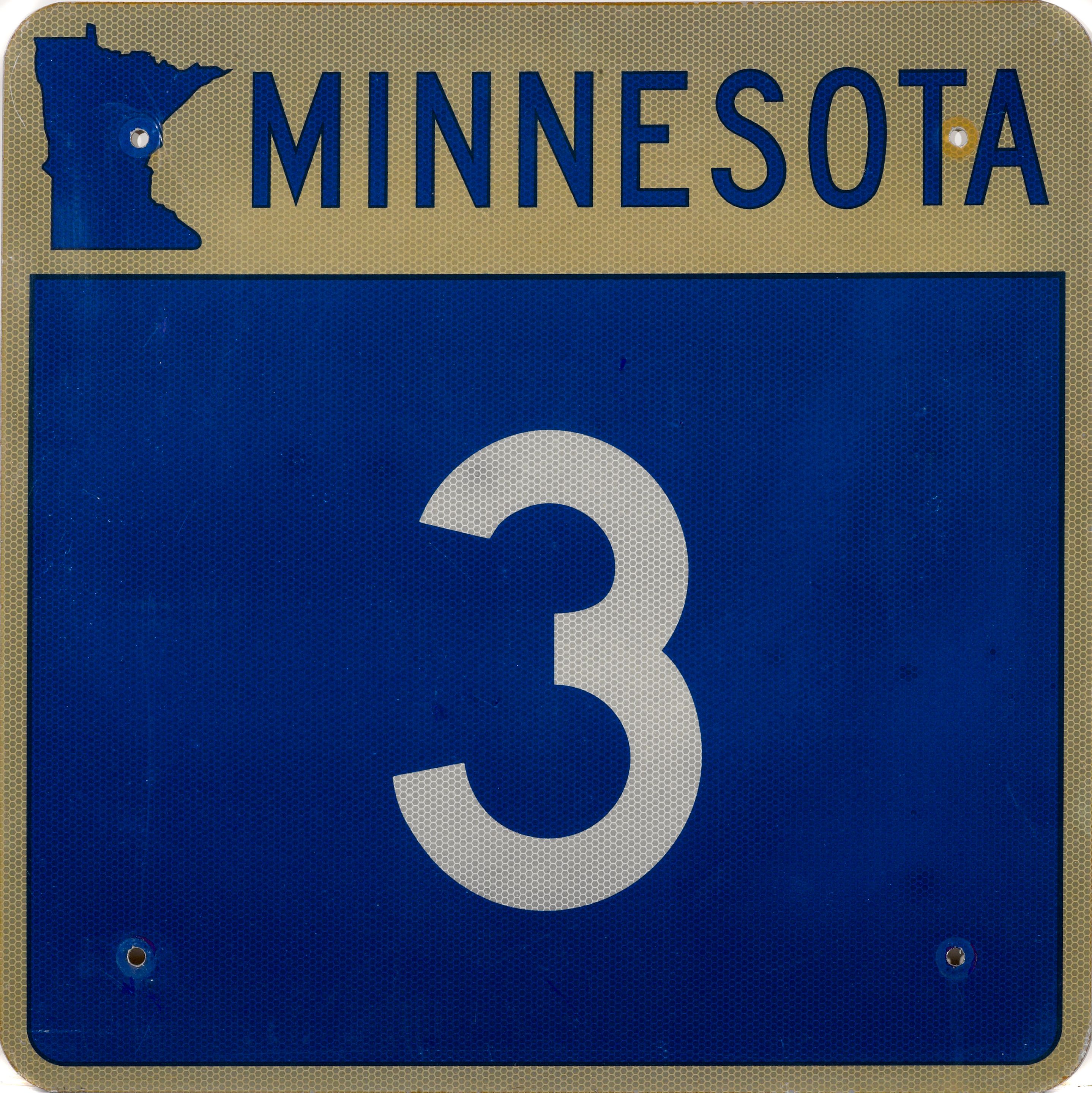 Bonhams Cars : A Minnesota highway 3 sign,