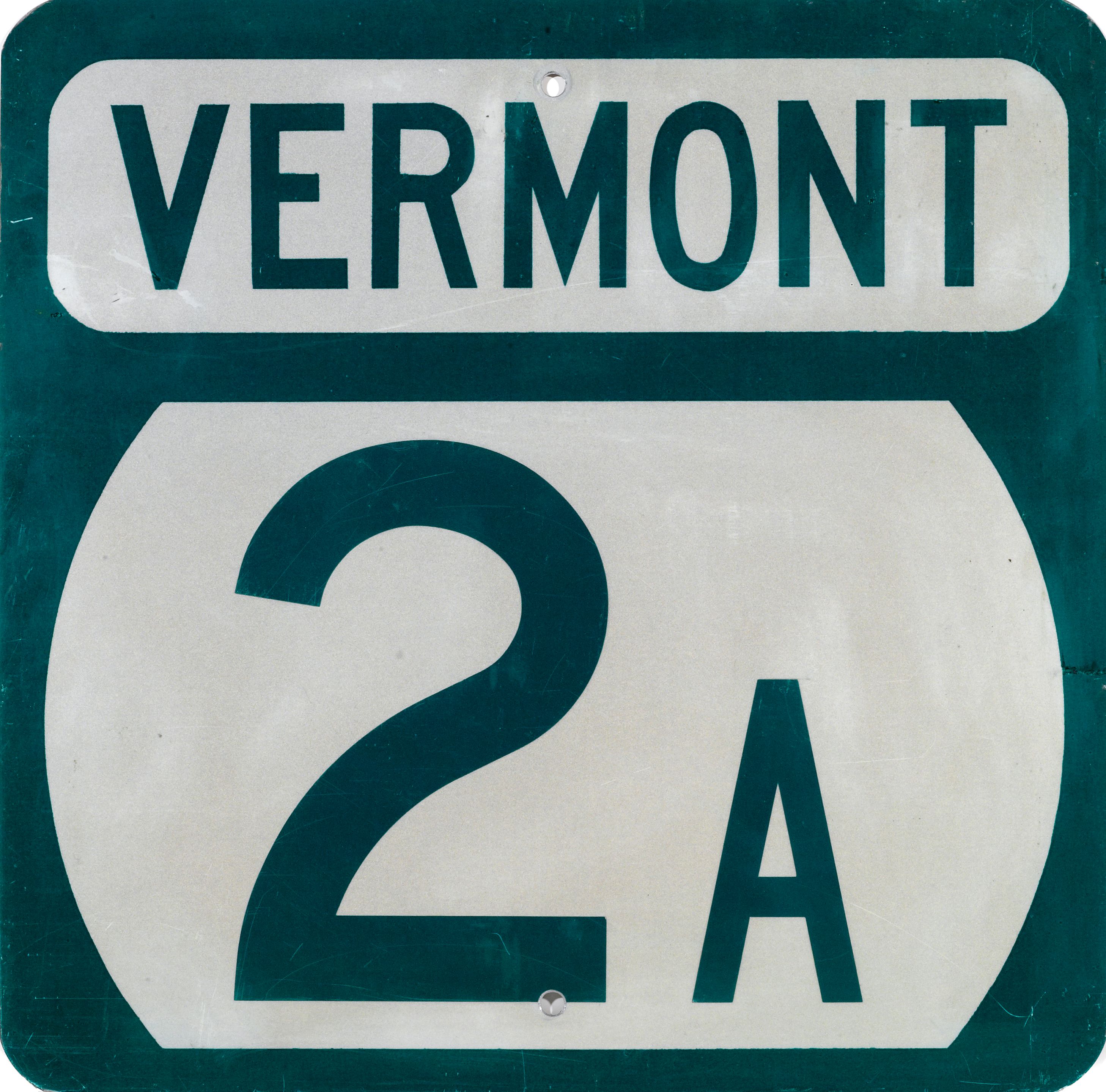 Bonhams Cars : A Vermont 2A sign,
