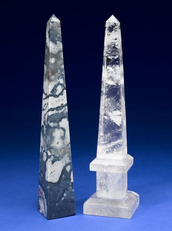 Bonhams : Group of Two Obelisks