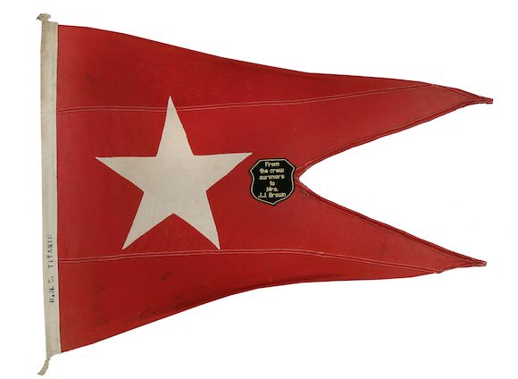 Bonhams : A White Star Line presentation burgee circa 1912 33-1/2 x 42 ...