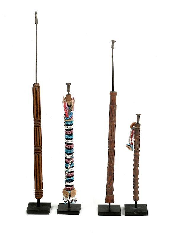 Bonhams : Four Xhosa Pipe Cleaners, South Africa
