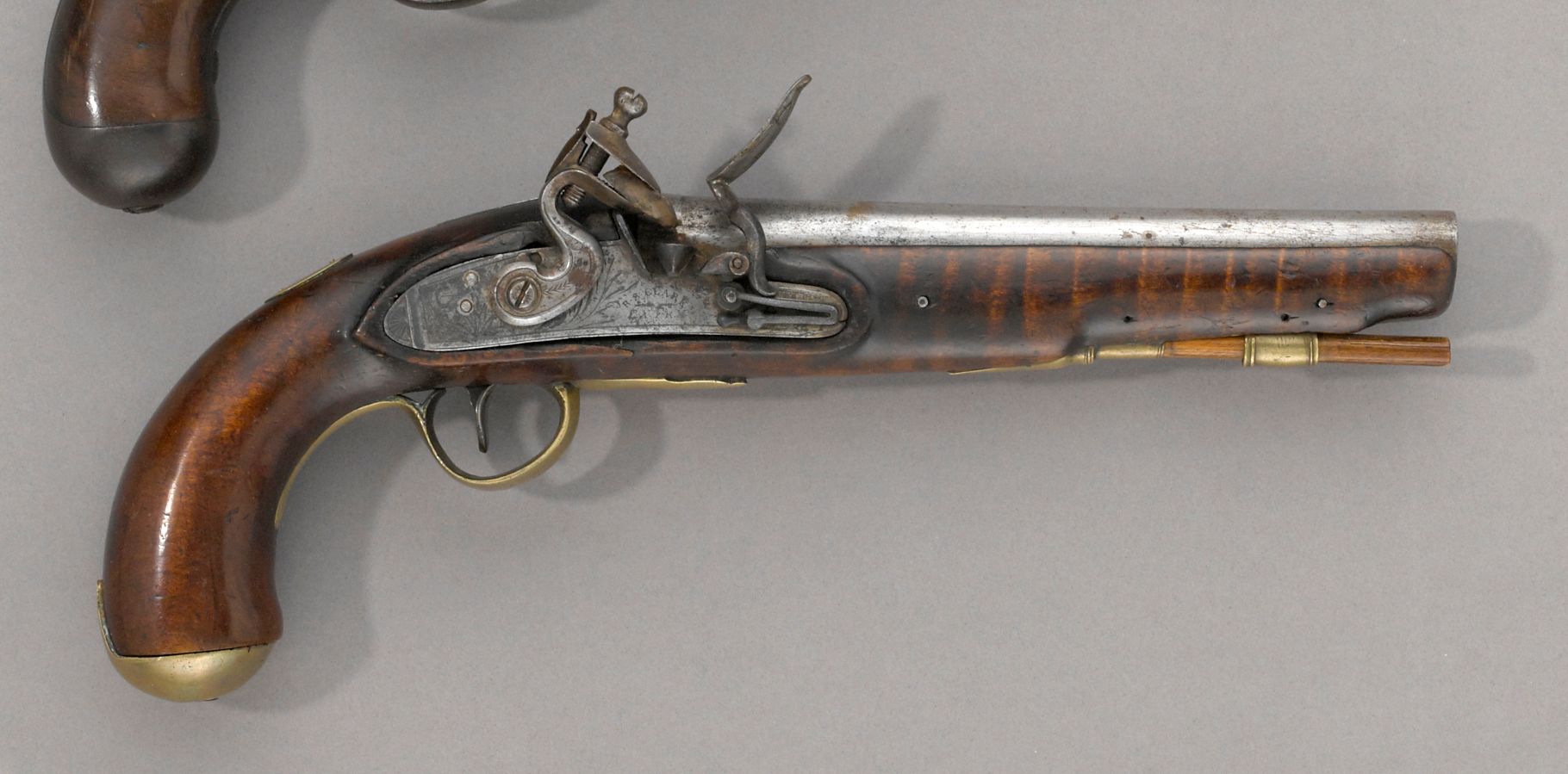 Bonhams : An American flintlock pistol by R.S. Clark, dated 1833