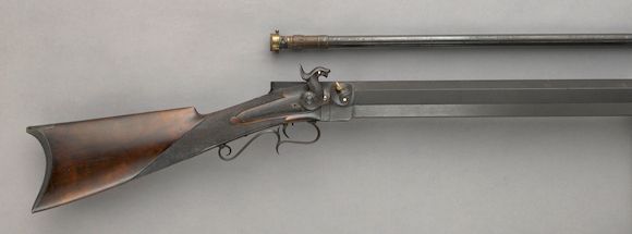 Bonhams : A percussion bench rifle by William H. Soper