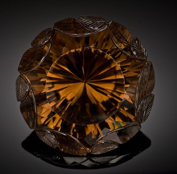 Bonhams : Large and Unusual Carved Smoky Quartz