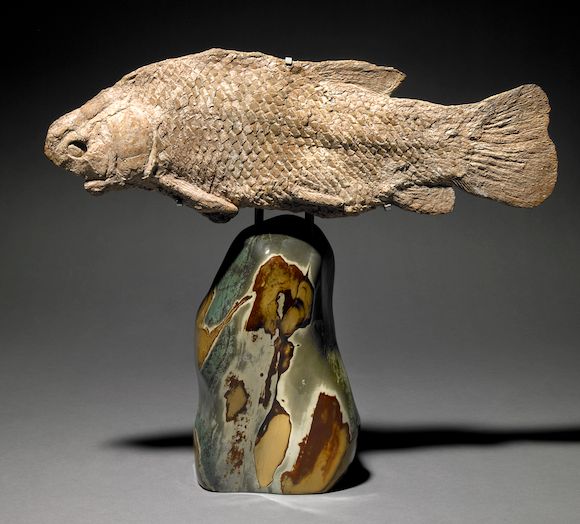 Bonhams : Armored Fish on Jasper