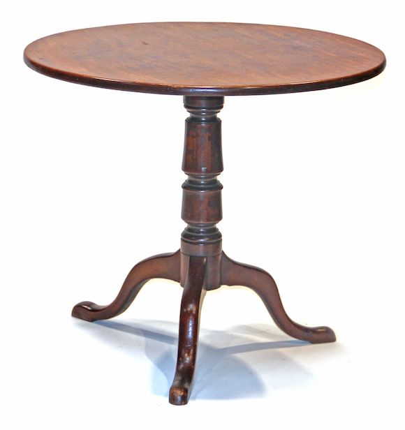 Bonhams : A George II oak tilt top tea table second quarter 18th century