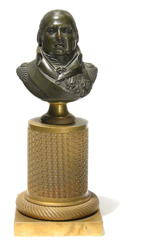 Bonhams A French Gilt And Patinated Bronze Bust Of Louis Xviii Early