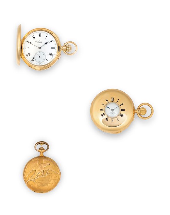 Bonhams : Dobson & Sons, 32 Piccadilly, London. A fine 18K gold half ...