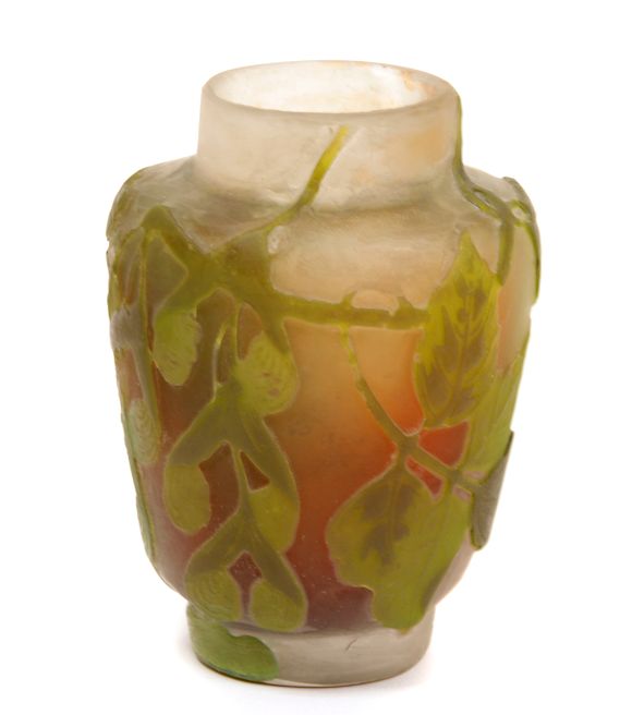 Bonhams : A Galle cameo glass Sycamore vase circa 1900