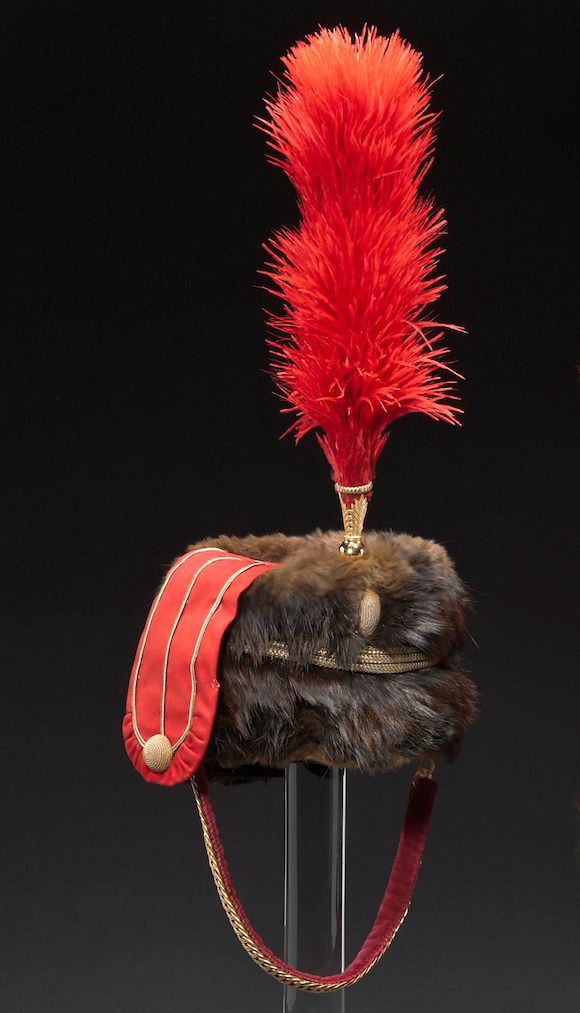 Bonhams : A British hussar officer's busby by Hawkes & Company
