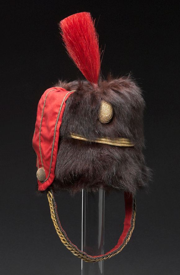 Bonhams : A British hussar officer's busby by Hawkes & Company