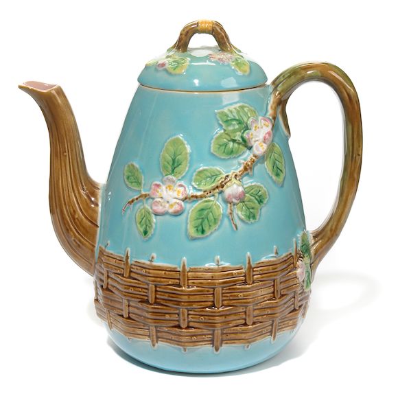 Bonhams : A George Jones majolica teapot
