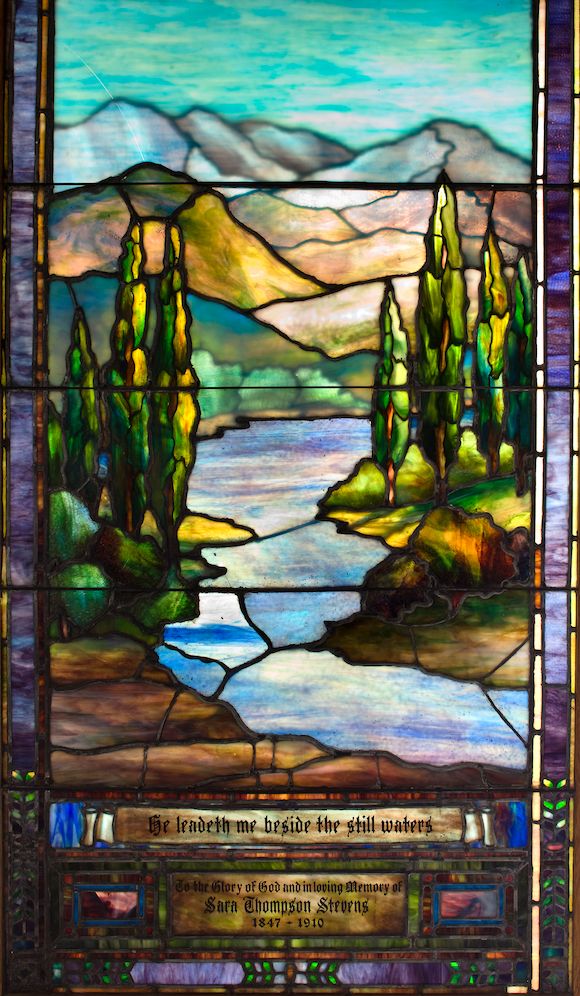 Bonhams : A Lamb Studios leaded glass window Designed by Frederick Lamb ...