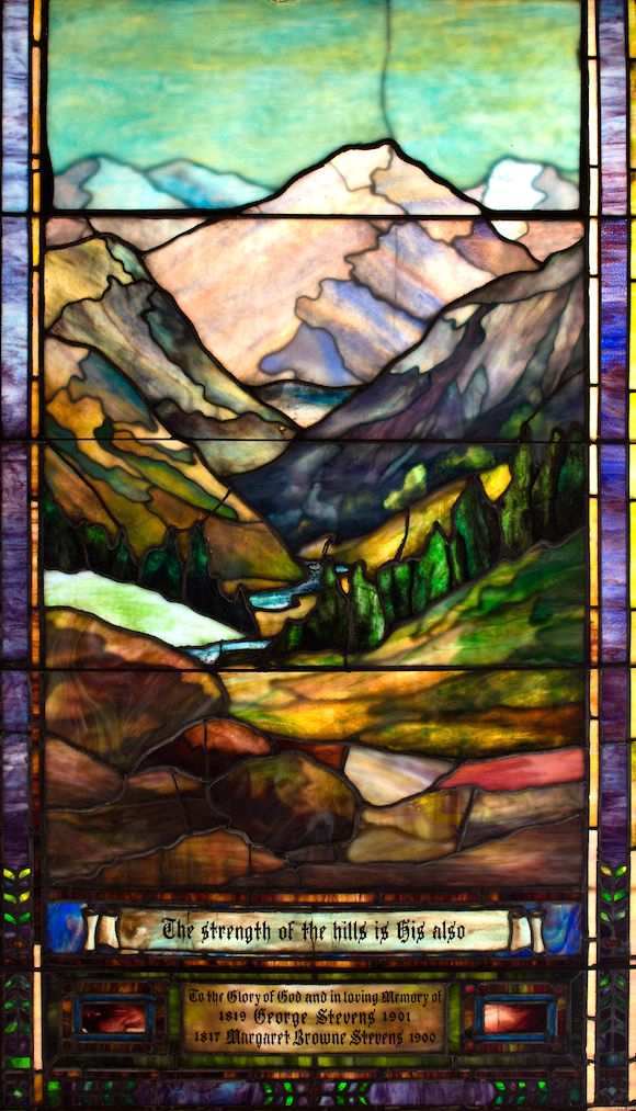 Bonhams : A Lamb Studios leaded glass window Designed by Frederick Lamb ...