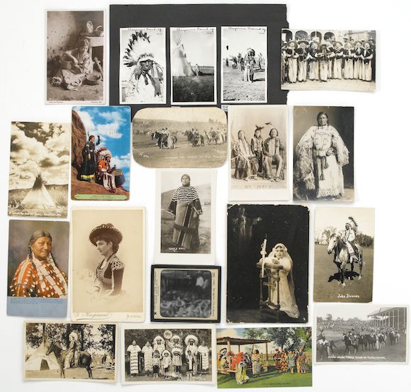 Bonhams : An album of vintage postcards and photographs relating to ...