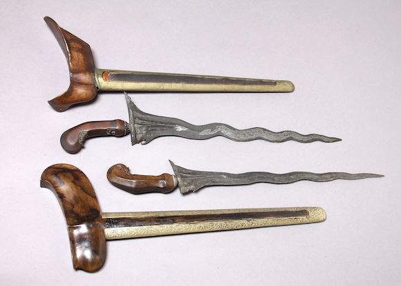 Bonhams : A lot of two Indonesian keris