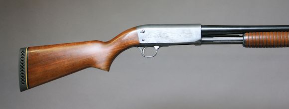 Bonhams : A 20 gauge Ithaca Model 37 Featherlight slide action shotgun