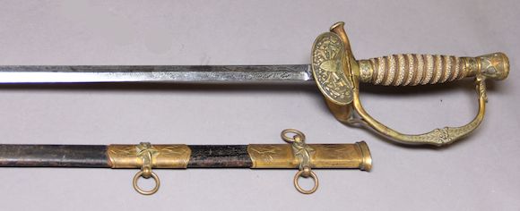 Bonhams : A scarce U.S. Marine Hospital Service sword
