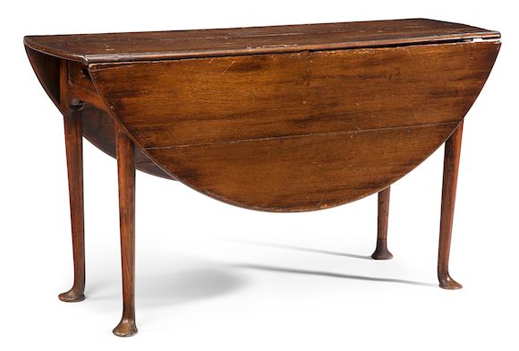 Bonhams : A George III oak drop flap dining table fourth quarter 18th ...