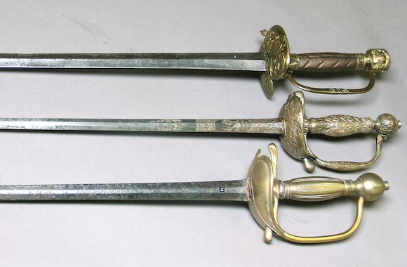 Bonhams : A lot of three small swords
