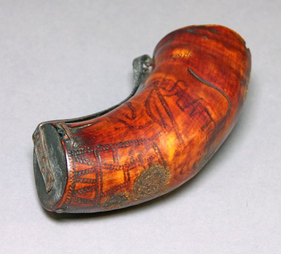 Bonhams : An interesting Spanish colonial powder horn