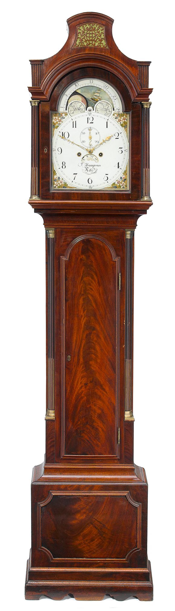 Bonhams : A George III mahogany tall case clock J. Thompson, Acle fourth quarter 18th century