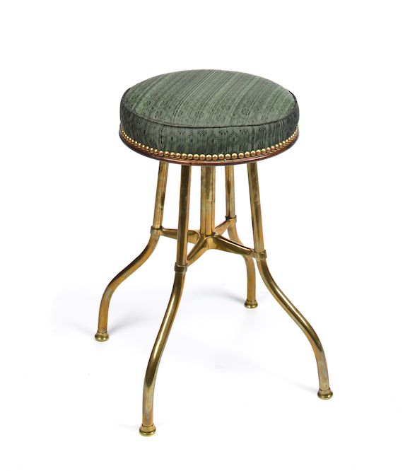 Bonhams : A Victorian patent brass piano stool
