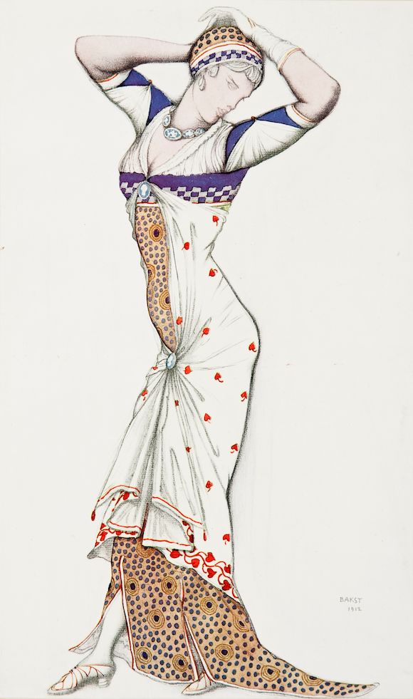 Bonhams : [BAKST, LEON. 1866-1924.] LEVINSON, ANDRÉ. Bakst. The Story ...