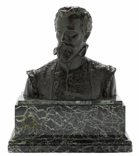 Bonhams : A Belgian patinated bronze bust André Vésale (1514-1564 ...