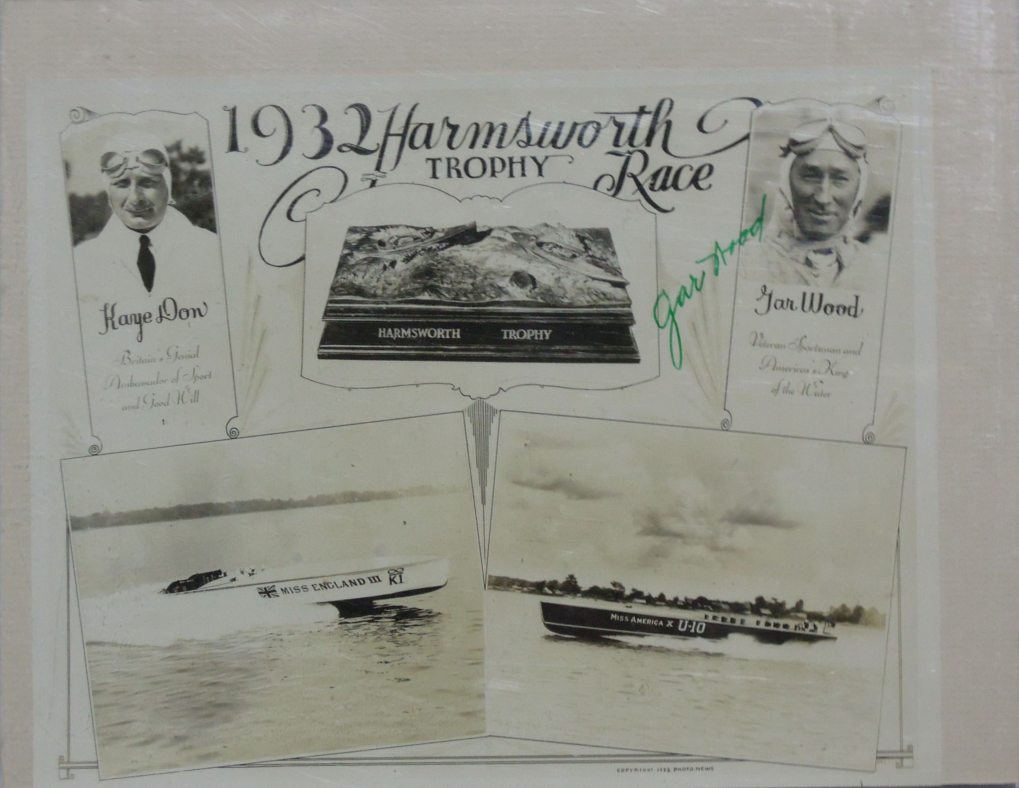 Bonhams Cars : A Gar Wood and Kaye Don 'The Harmsworth Trophy Race-1932 ...