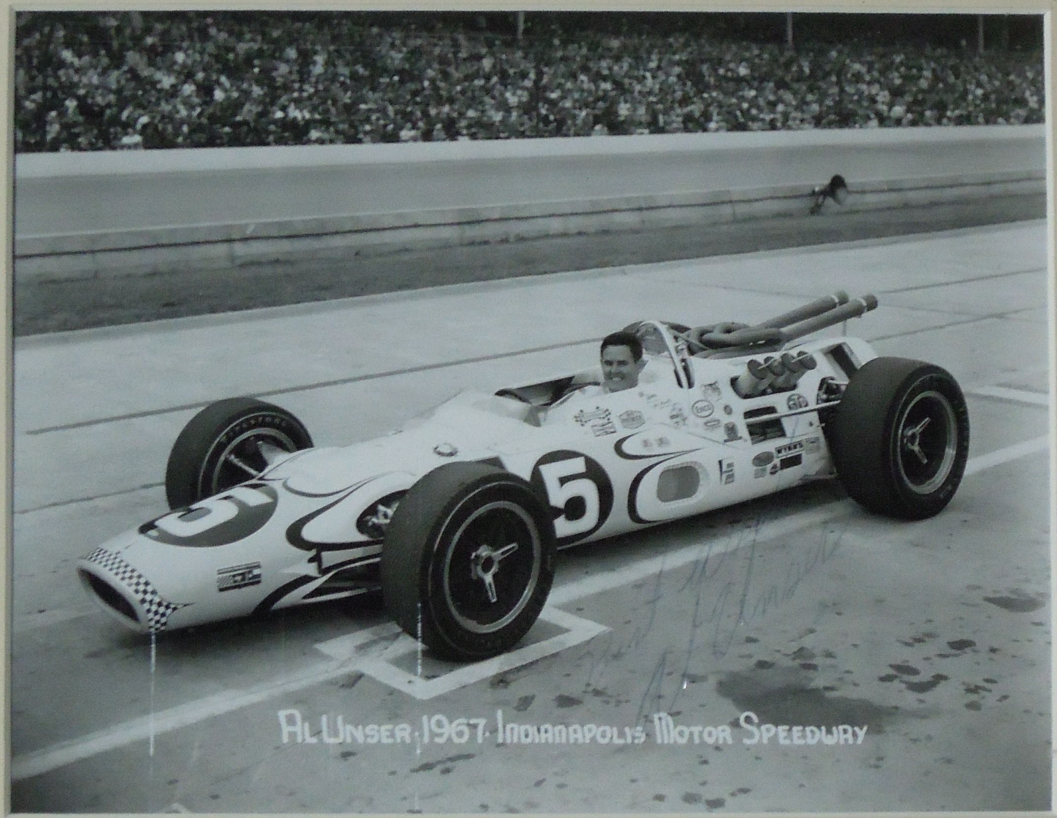 Bonhams Cars : A signed photograph of Al Unser,