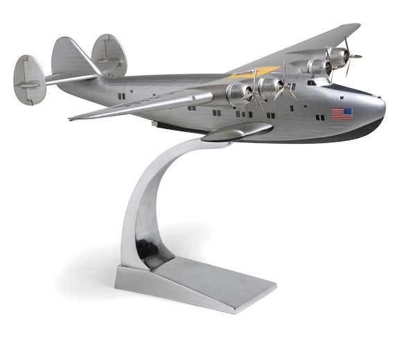 Bonhams : A model of a Boeing 314 Dixie Clipper 23-1/2 x 31-3/4 x 15 in ...