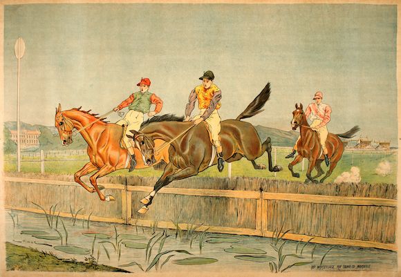 Bonhams : Auguste Vimar (French, 1851-1916); Steeplechase 3;