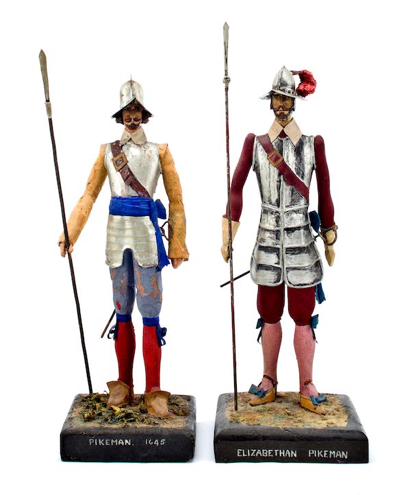 Bonhams : A pair of British Pikemen 14 in. (35.5 cm.) the tallest. 2