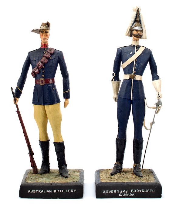 Bonhams : A pair of British colonial military figures for Australia and ...