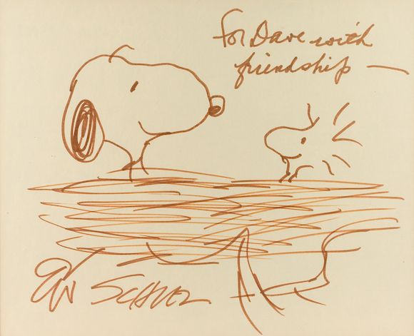 Bonhams : An original Charles Shultz drawing